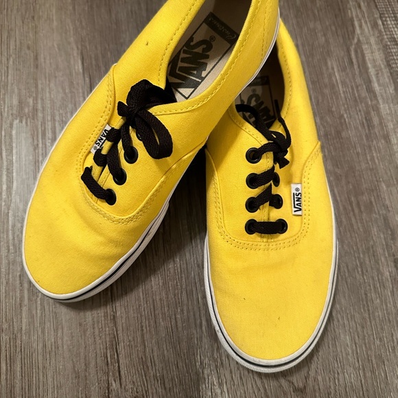 Vans | Shoes | Authentic Vans Yellow Low Profile Style | Poshmark
